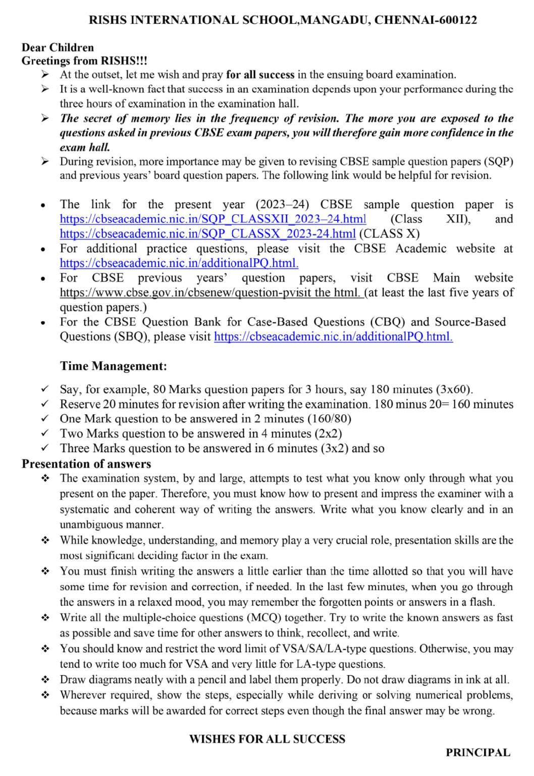 Guidelines for Revision X and XII - RISHS